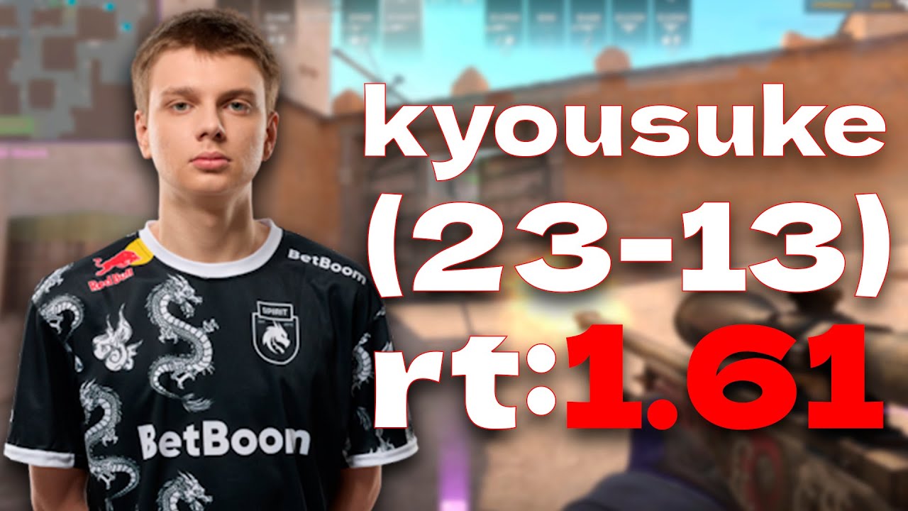CS2 POV Spirit Academy kyousuke (23-13) rt:1.61 vs FACEIT (dust 2 ...
