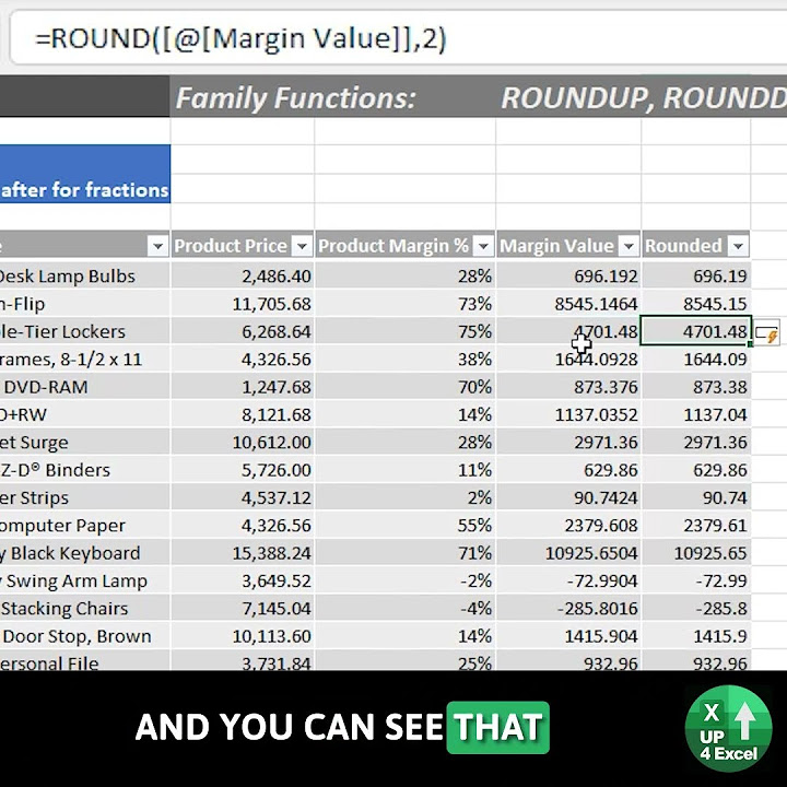 Excel's Hidden Rounding Power: Unlock Precise Control Over Your Numbers. - YouTube