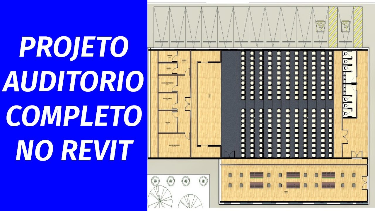 Projeto auditório Revit completo Parte 1 - YouTube