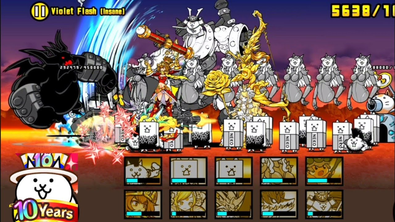 Battle Cats - Growing Purple (Violet Flash - Insane) - YouTube