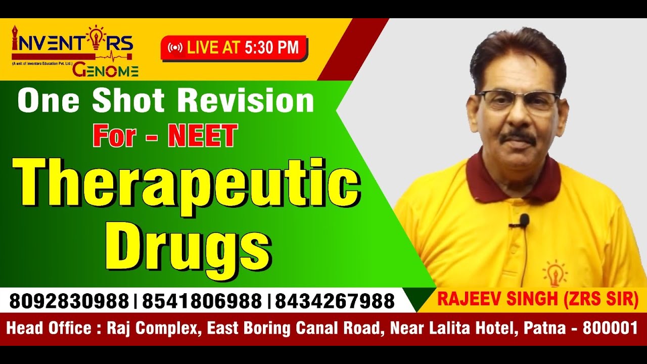 THERAPEUTIC DRUGS || BIO - TECHNOLOGICAL APPLICATIONS || ZRS Sir ...