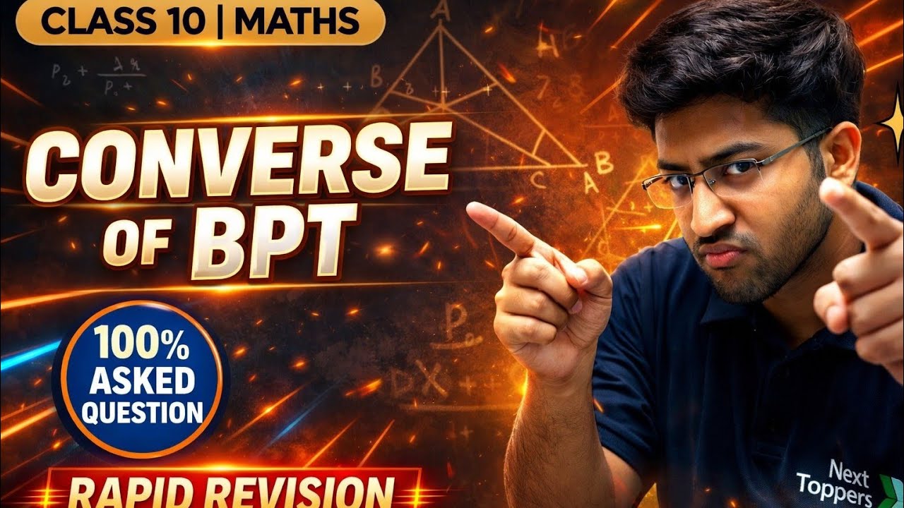 Rapid Revision of CONVERSE OF BPT/Thales Theorem 🔥 | Triangles | Class ...