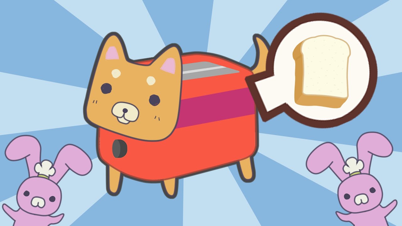 トースト犬★ Funny Toast Dog animation - YouTube