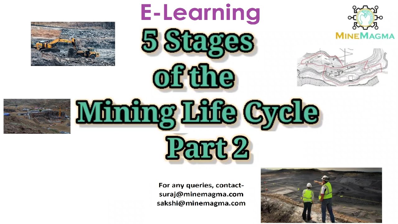 Stages of Mine Cycle_Mine site design and planning_Mine planning ...