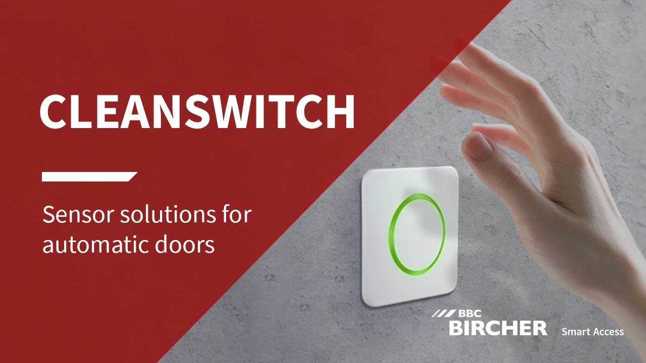 CleanSwitch | Sensor solution for touchless opening of automatic doors ...