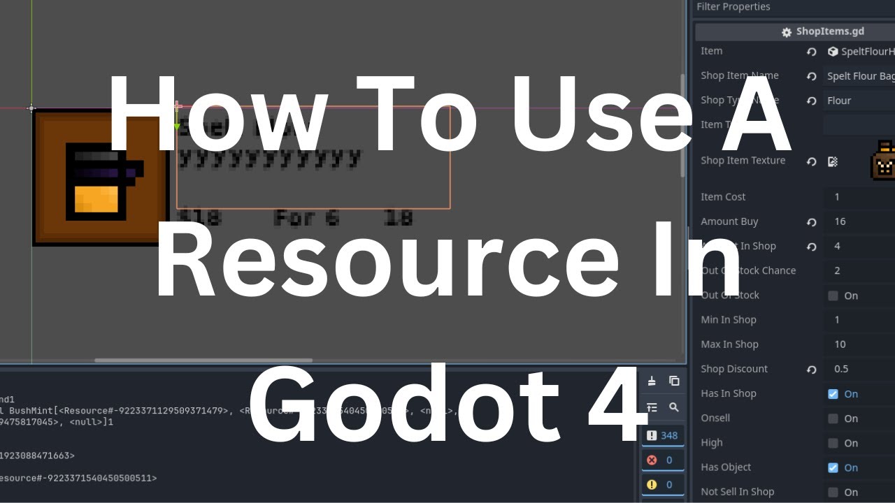How To Use A Resource In Godot 4 - YouTube