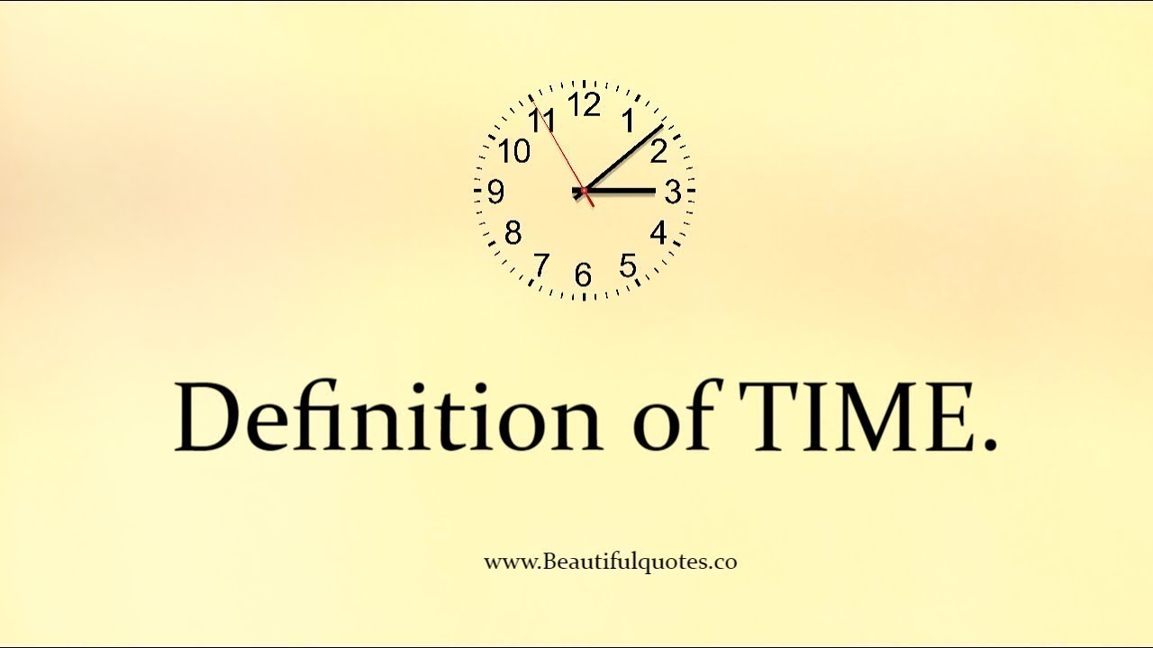 Very nice defination of time - YouTube