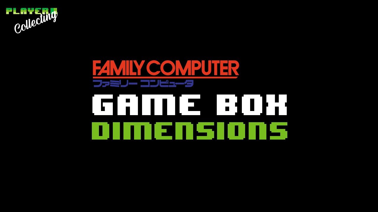 [INFO] Nintendo Famicom (Japanese NES) Game Box Dimensions - YouTube