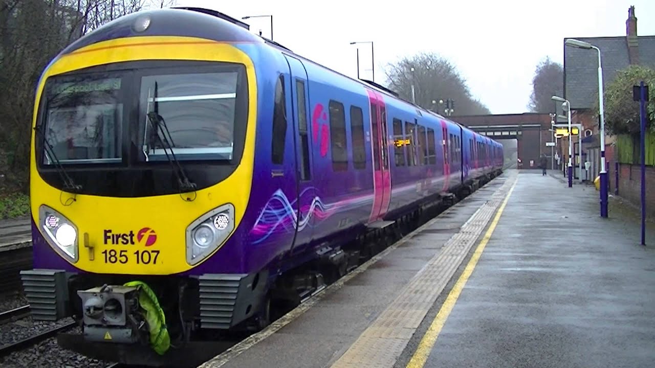 *VERY RARE* First Transpennine Express class 185's Depart Urmston 22/12 ...