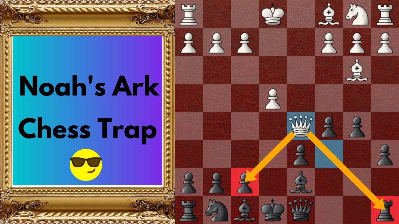 Best Chess Opening Trick: Noah's Ark Trap -Ruy Lopez || Bishop Trap ...