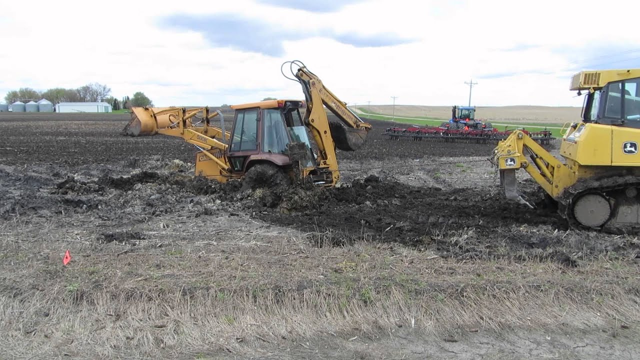 Stuck Backhoe