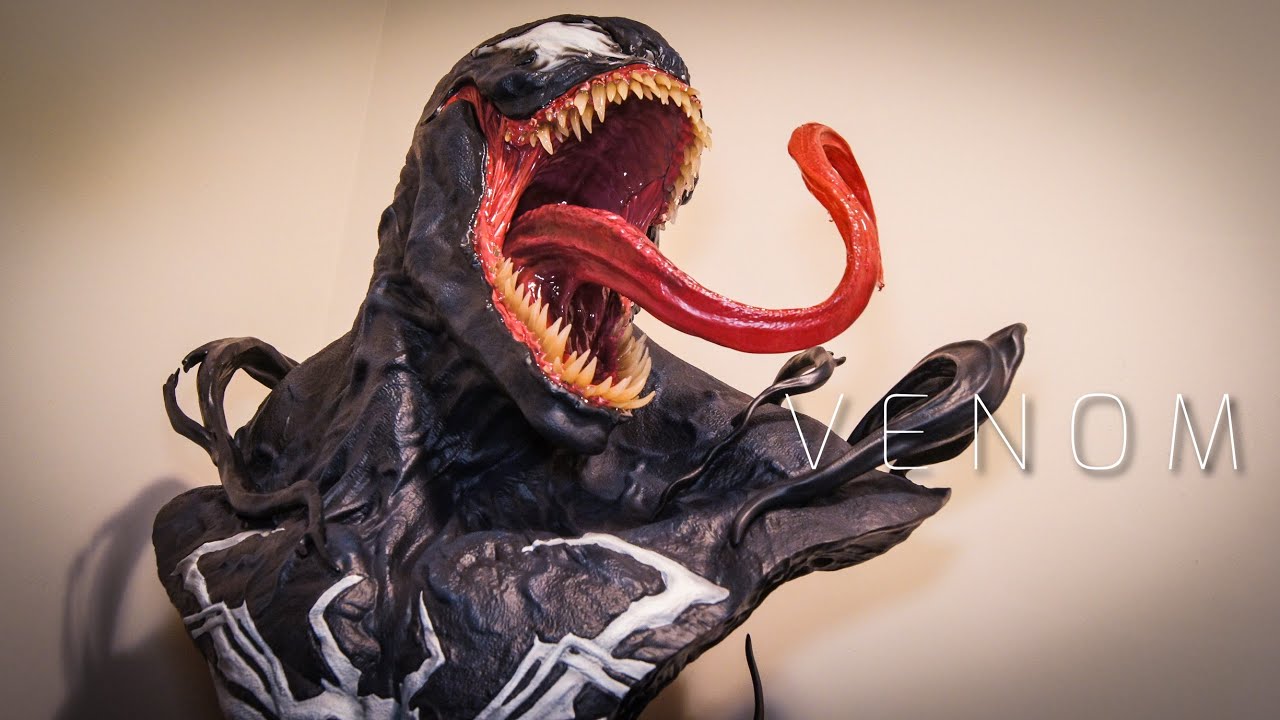 Queen Studios Venom Life Size Bust 1/1 Scale Statue Unboxing Review ...
