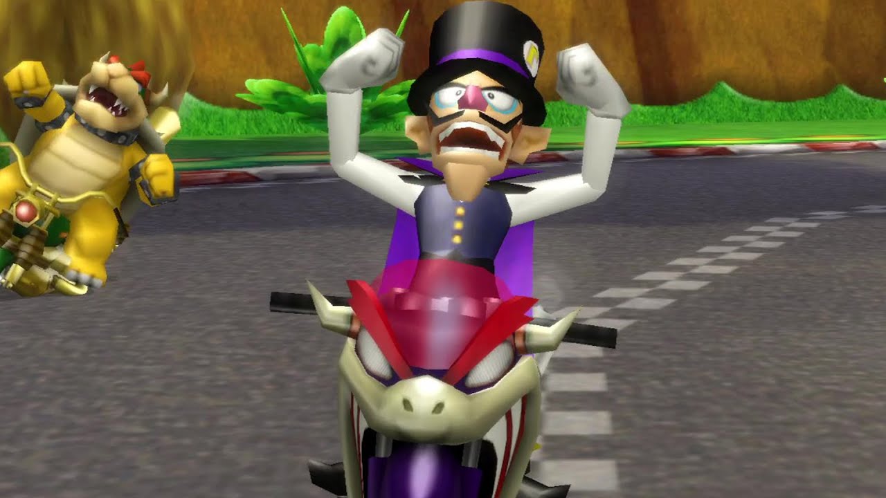 Waluigi (Vampire) in Mario Kart Wii - YouTube