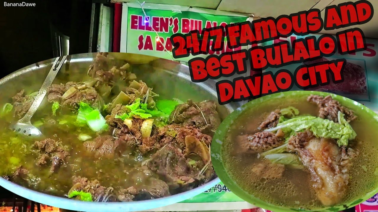 24/7 Famous and Best Bulalo in Davao City- Filipino Street Food - YouTube