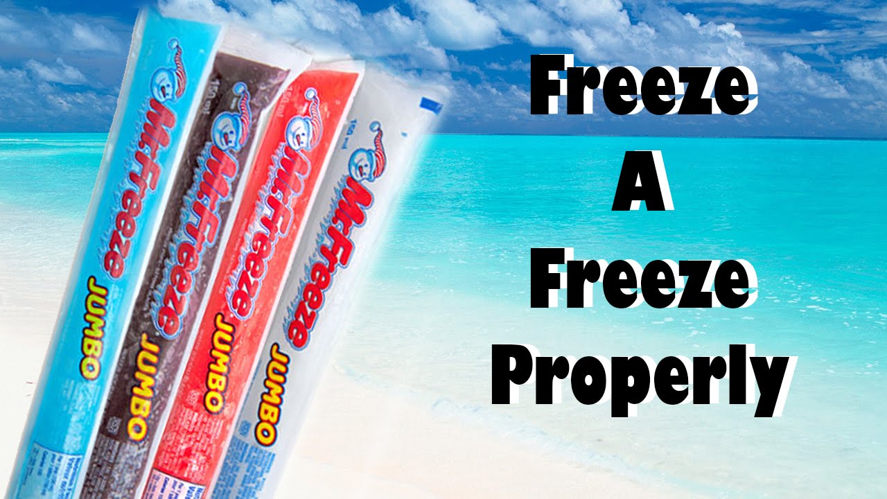 How To Freeze Freezies Properly - YouTube