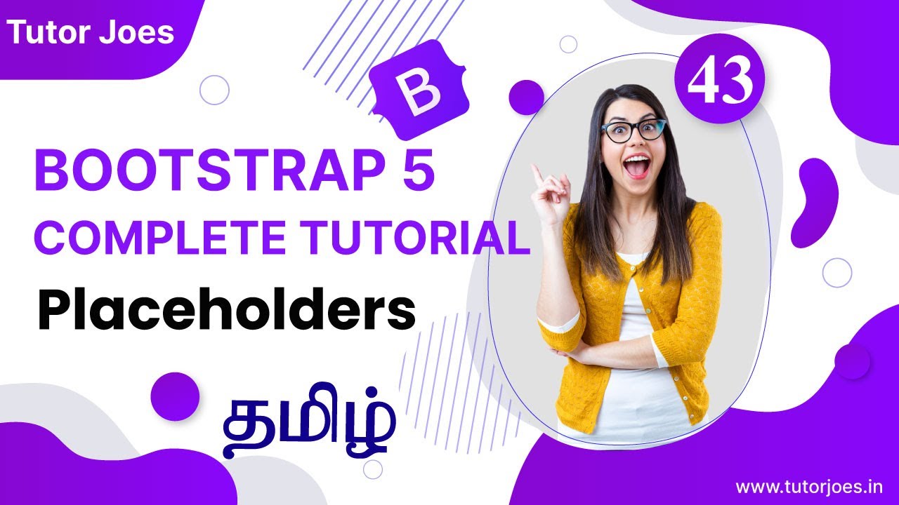 Placeholders in Bootstrap | Bootstrap 5.3 in Tamil | Tutor Joes - YouTube
