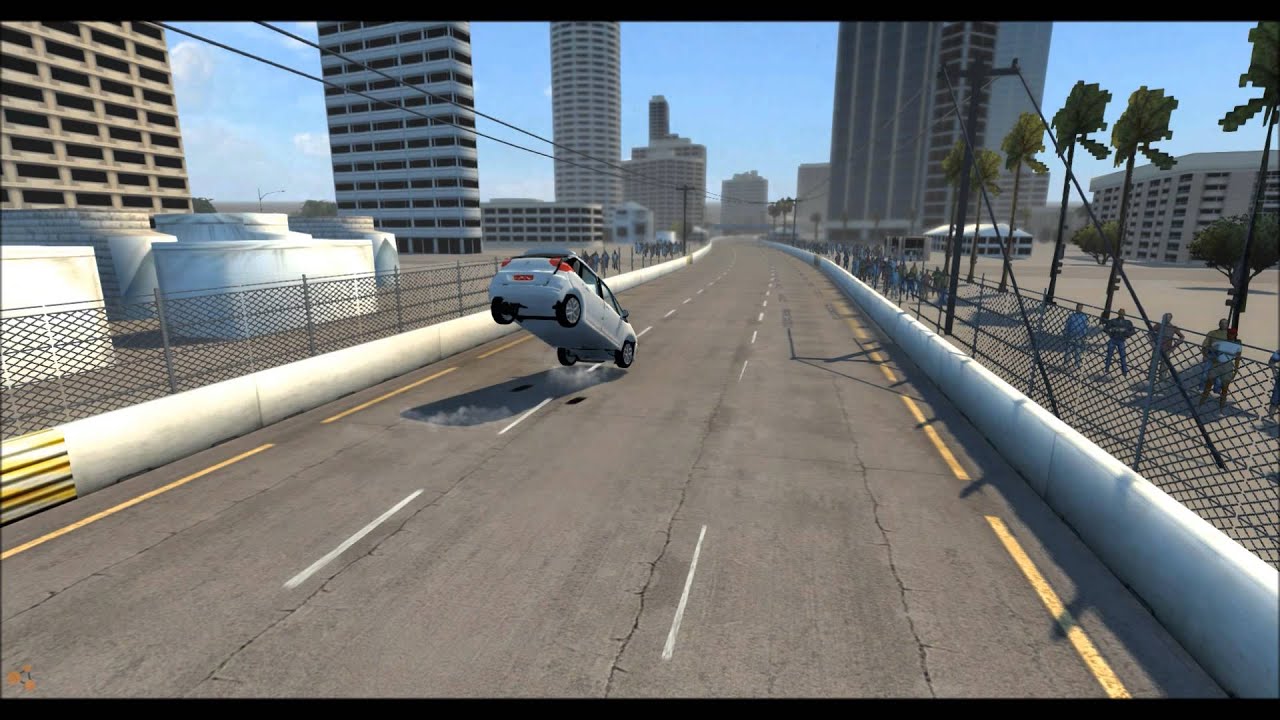 (BNG Drive)Car Crash Test [Citroen C4 Picasso] {Surfers Paradise} - YouTube
