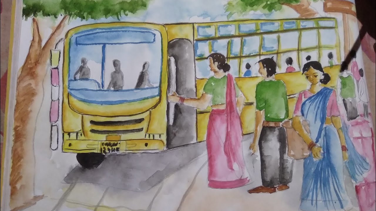 Bus Stand Painting