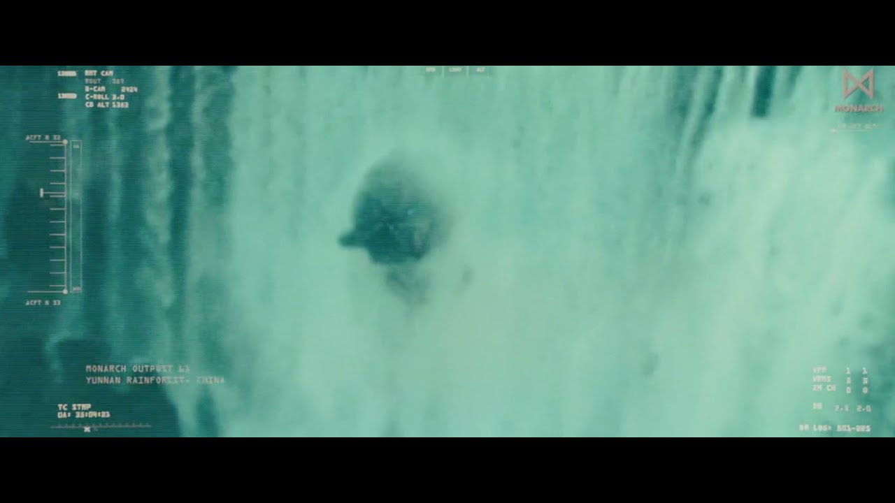 Mothra Cocoons In a Waterfall Scene (Godzilla King Of The Monsters ...
