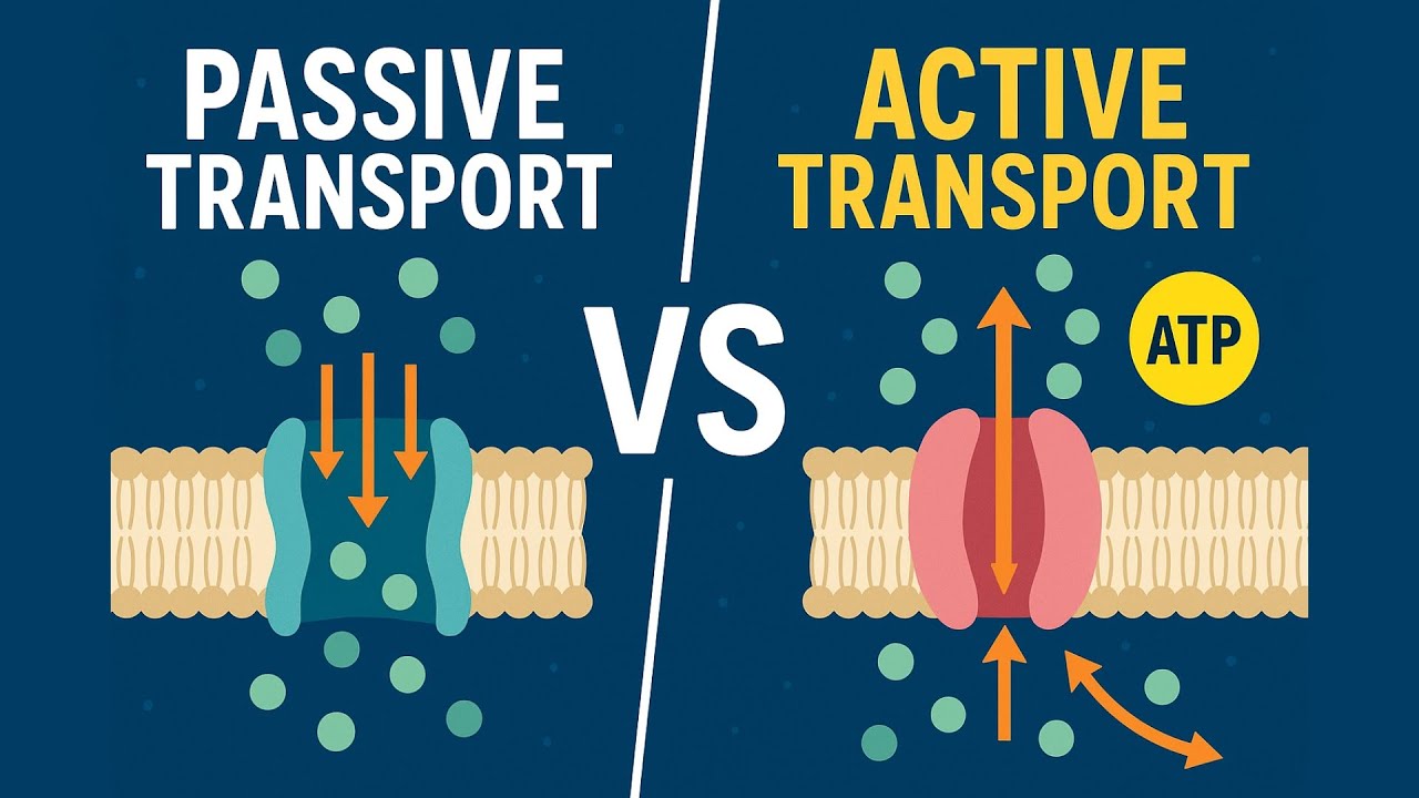 Active vs Passive Transport | Cell Biology Animation for CSIR NET and ...