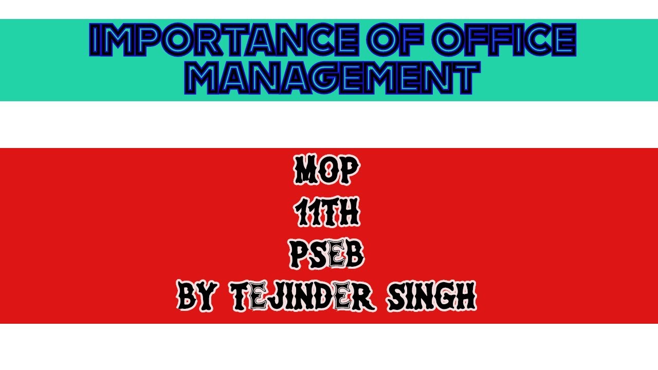 importance of office management - YouTube