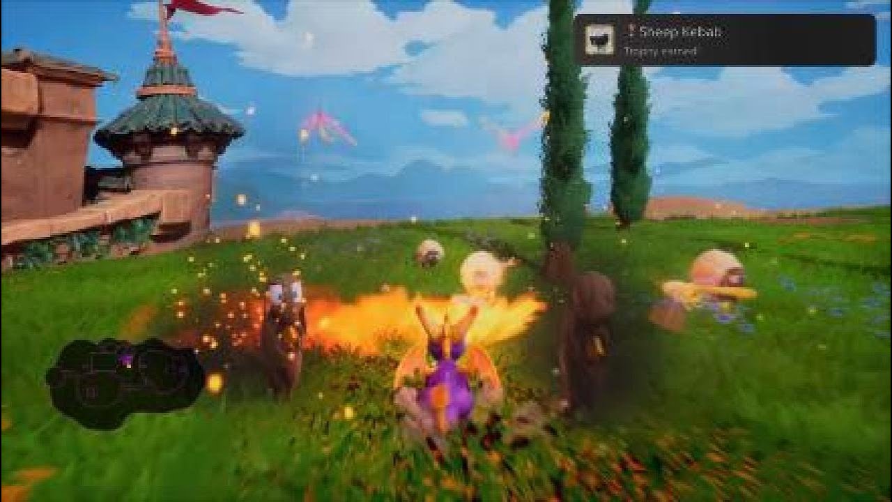 Spyro The Dragon - Stone Hill: Sheep Kebab Trophy - YouTube