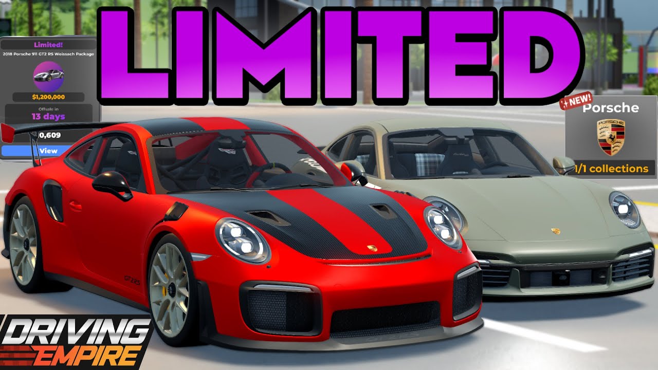 2 NEW *LIMITED* Porsche Cars Update In Driving Empire! - YouTube