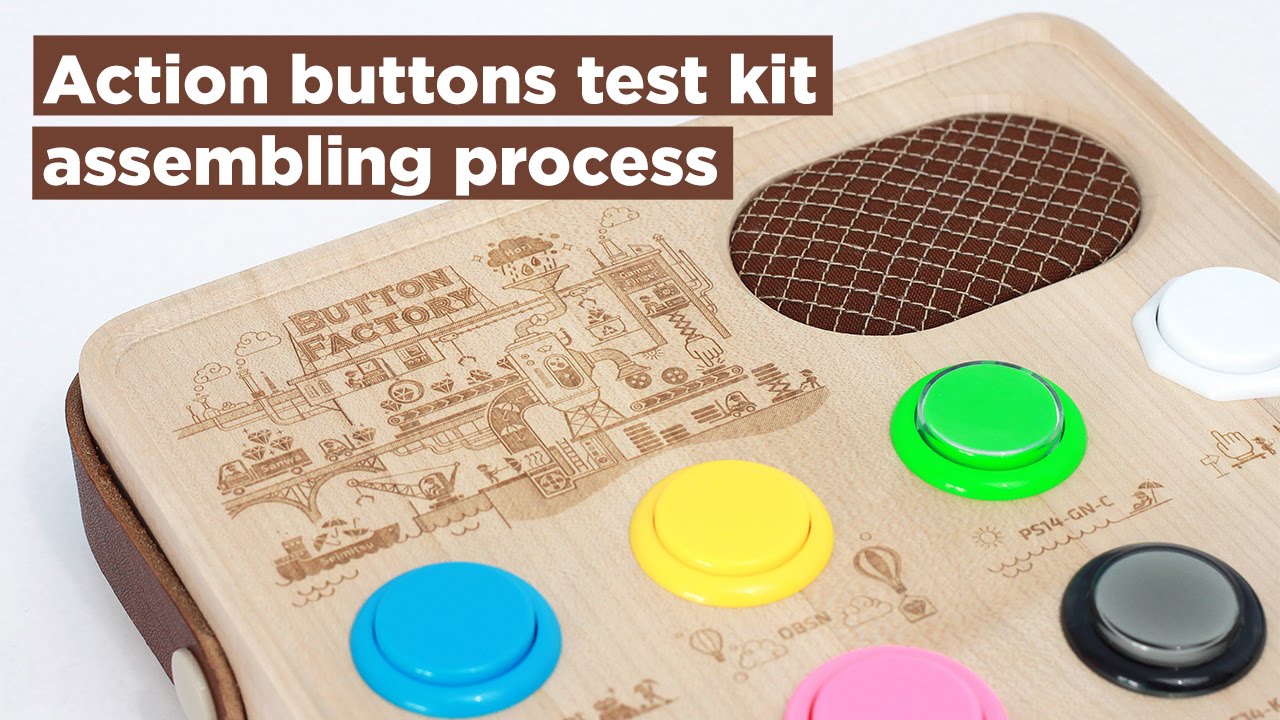 Button Factory: Action buttons test kit assembly - YouTube