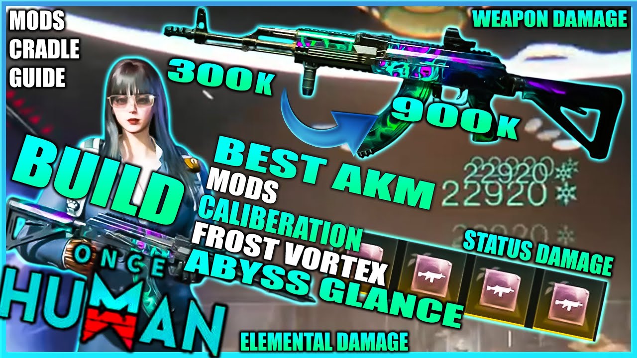 ONCE HUMAN ENDGAME AKM ABYSS GLANCE FROST VORTEX BUILD WITH HUGE DPS ...