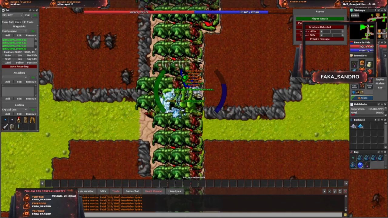 🔴PT-BR-ENG🔴TIBIA AUTO BOT🏆24HOURS XP🔴O UNICO PORTUGUES A JOGAR TIBIA🔴 ...