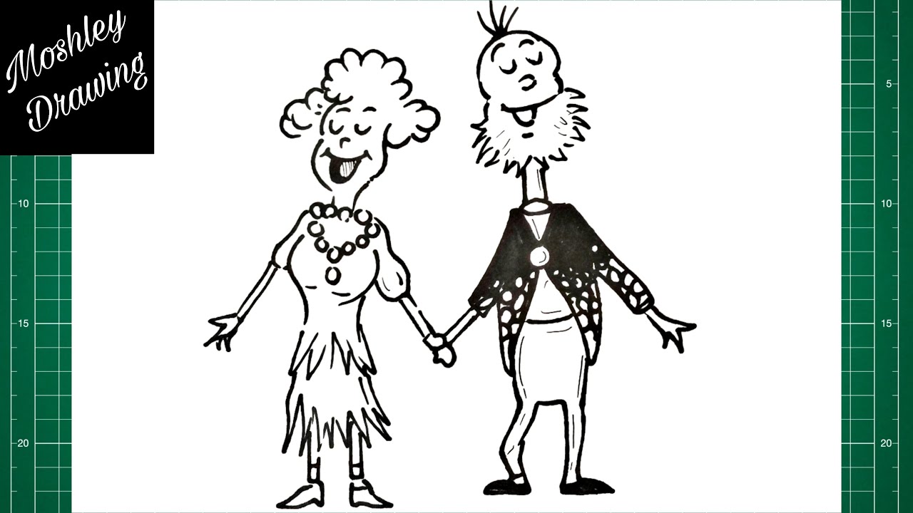 How to Draw Family from Who-Ville - YouTube