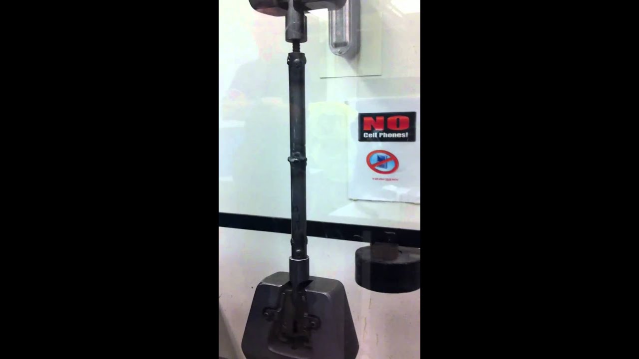 Welding Sample Tensile Test - YouTube