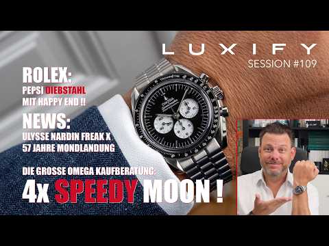 Rolex Diebstahl mit Happy End, Omega Speedmaster 4-fach Test & große Kaufberatung, Apollo11, Freak X
