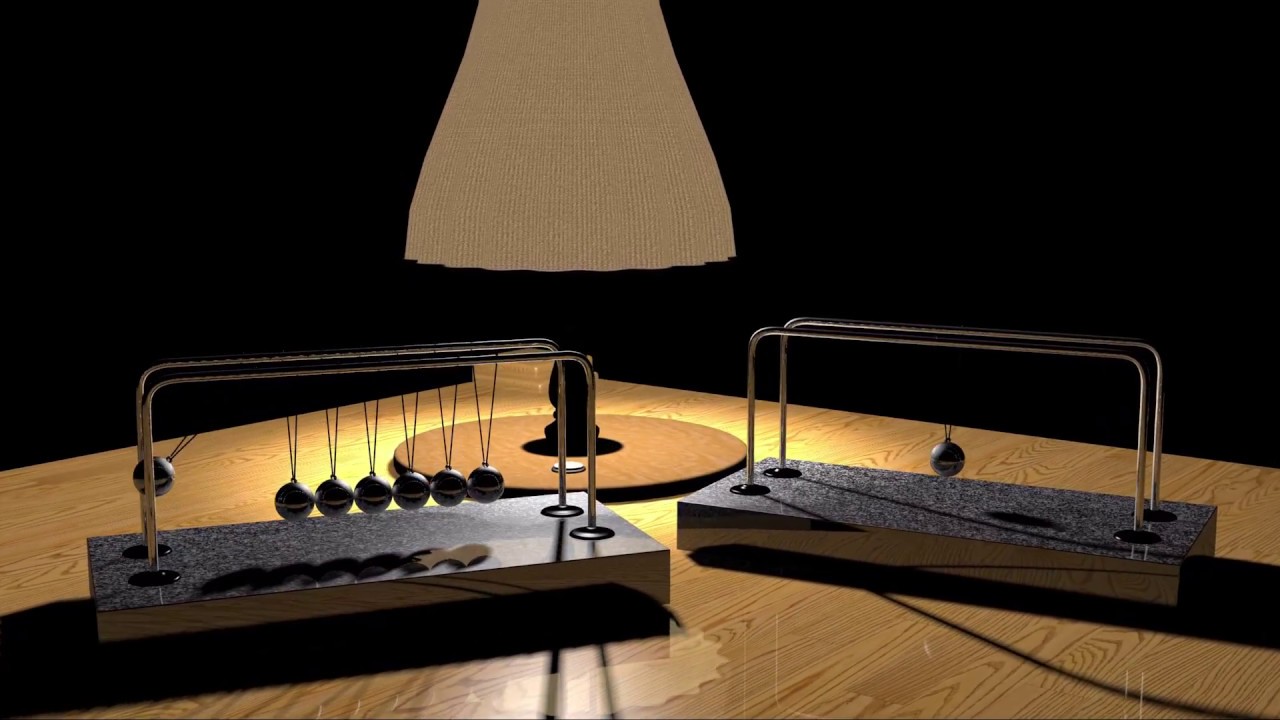 Newtons Cradle With Sound - YouTube