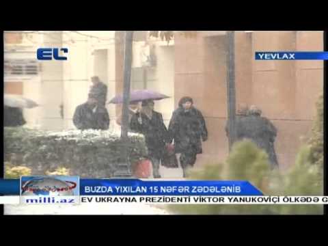 Buzda yıxılan 15 nəfər zədələnib