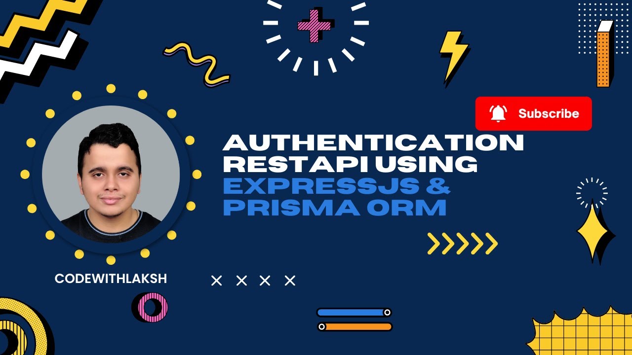 Authentication RestAPI using ExpressJS & Prisma ORM - YouTube