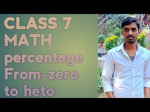 Class 7 Math Percentage class 1 - YouTube
