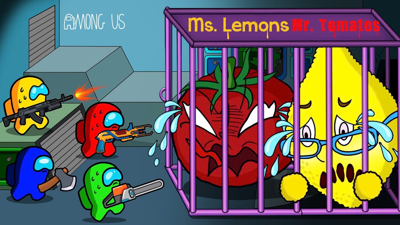 어몽어스 | Among Us vs. Ms Lemons & Mr Tomatos Stories | Among Us Animation ...