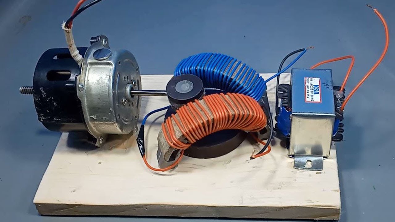 220V Free Energy Generator from Magnet Electricity at home - YouTube