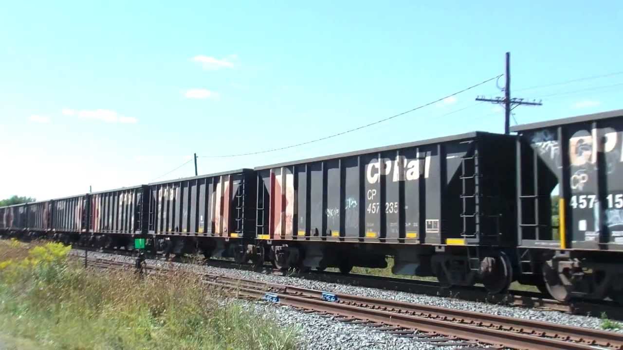 CP BALLAST TRAIN.SD40-2 #6077,#6013,#5985. - YouTube