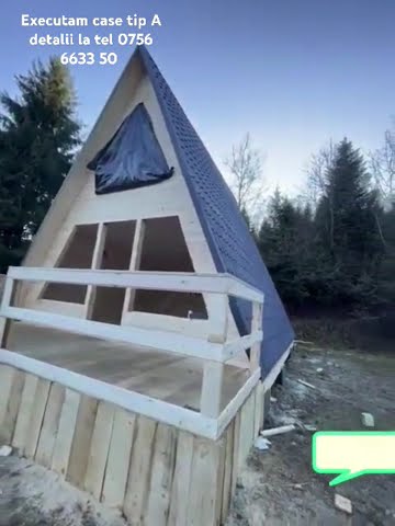 Executam case din lemn tip A frame detalii la tel 0756 6633 50 - YouTube