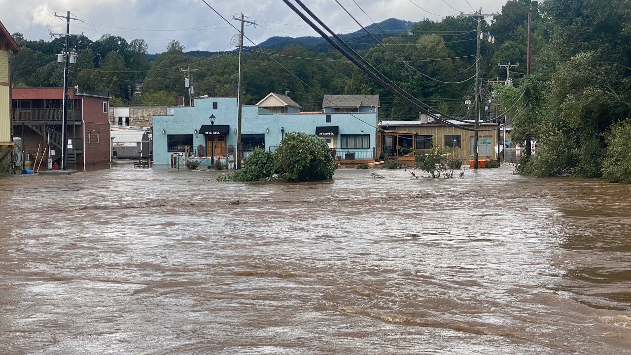 Flooding of Western North Carolina. (Maggie Valley, Cherokee, Bryson ...