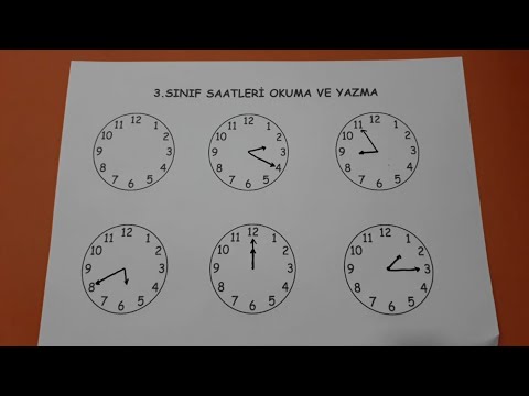 3.sınıf saatler konu anlatımı ve problemler @okulcu  #matematik #saatler #zaman