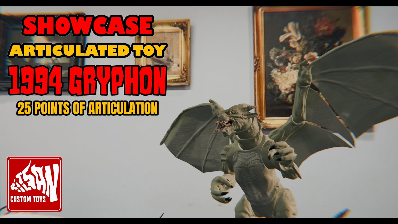 1994 Gryphon Custom Articulated Figure -SHMA, Hiya, Neca scale - RICSAN ...