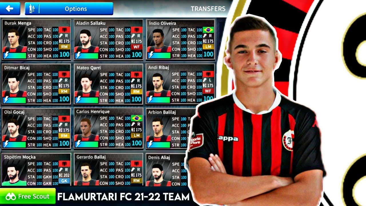 How To Create Flamurtari FC 21-22 Team In Dream League Soccer 2019 ...