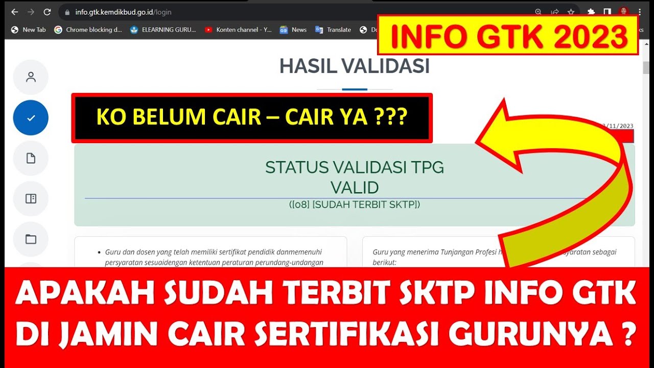 APAKAH SUDAH TERBIT SKTP INFO GTK 2023 DIJAMIN CAIR SERTIFIKASI GURUNYA ...
