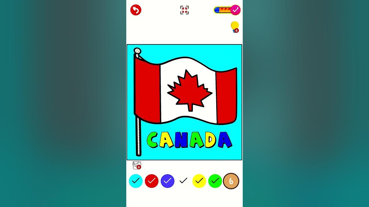 Flags Color By Number Canada Flag #flags #canadaflag - YouTube