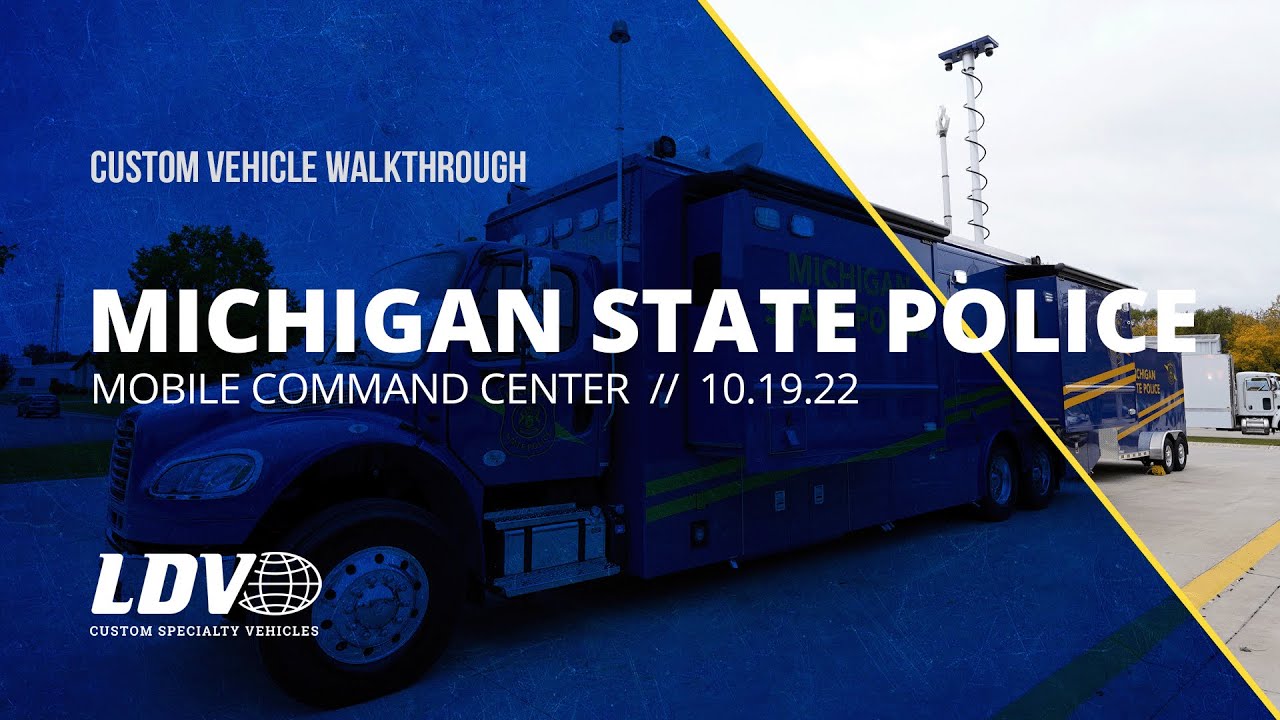 Michigan State Police (MI) Mobile Command Center - YouTube