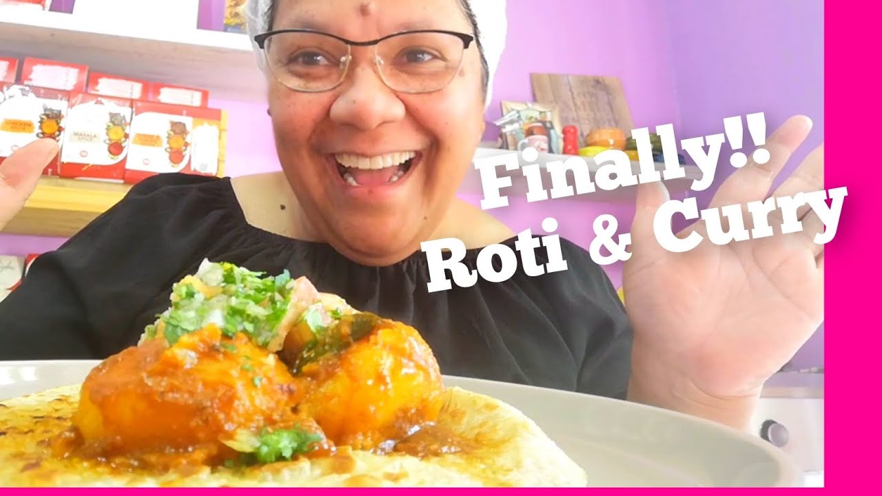 Finally!! I treated myself to my favorite Flaky Roti and Curry with ...