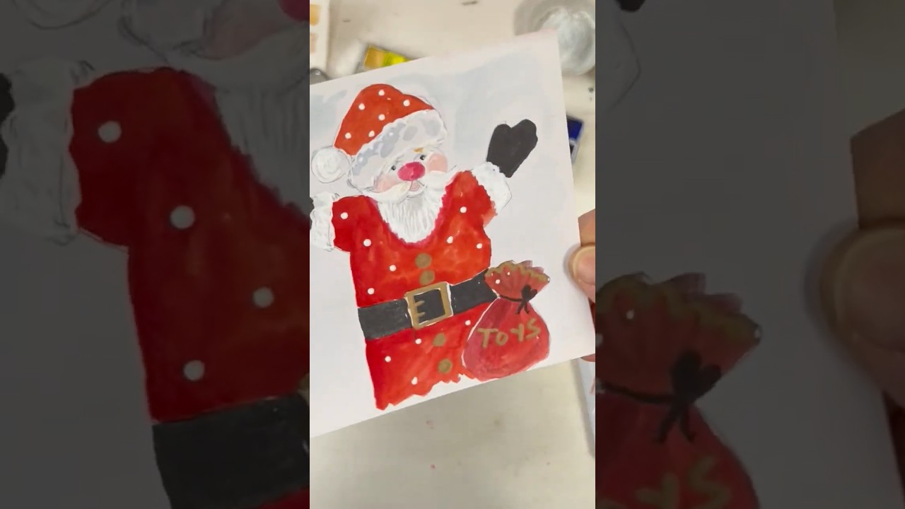 Christmas Watercolor Tutorials | Diane Antone Studio